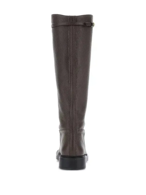 POLLINI Buckle-detail Leather Boots