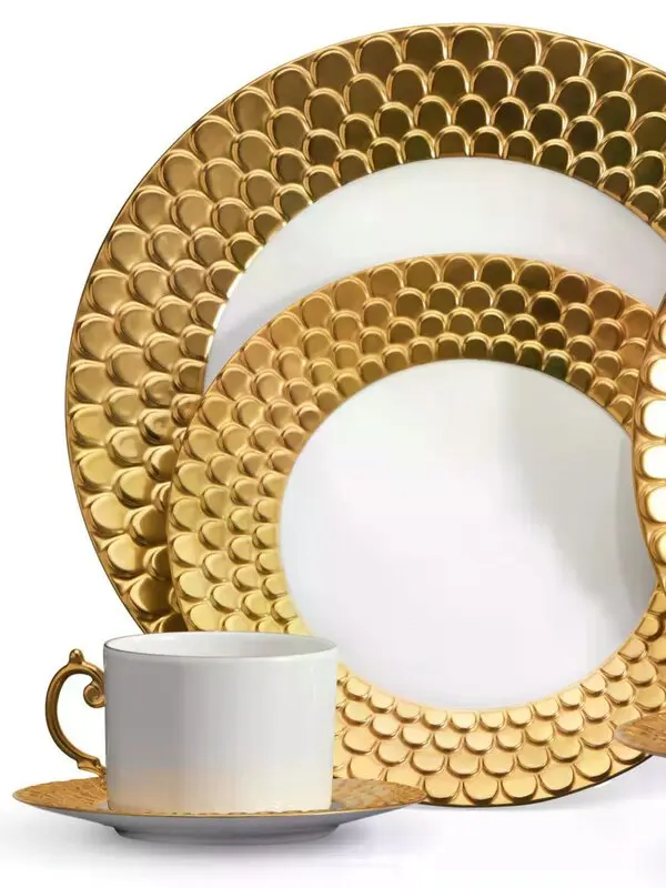 L'Objet Aegean Tea Cups And Saucers - White