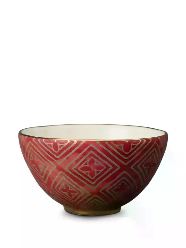 L'Objet Fortuny Jupon Cereal Bowl - Red