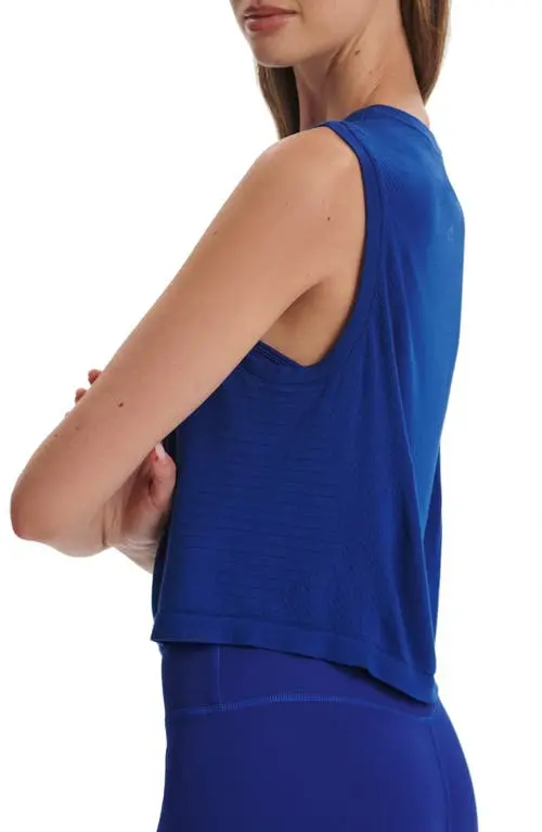 Varley Nate Seamless Crop Tank - Sodalite Blue