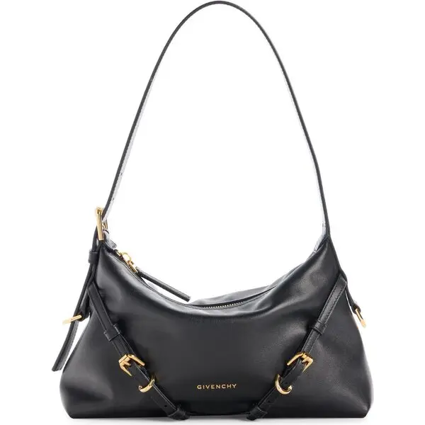 Givenchy Mini Voyou Leather Shoulder Bag - 001-black