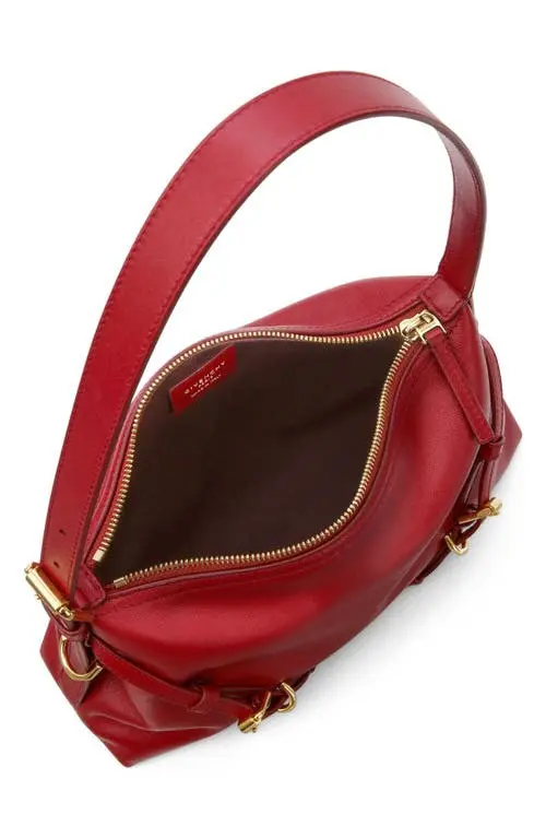 Givenchy Mini Voyou Leather Shoulder Bag - 601-dark Red