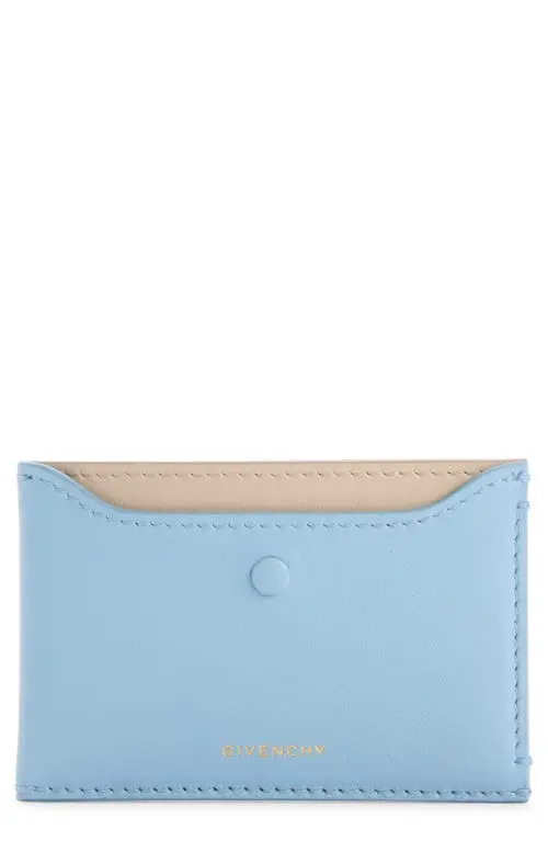 Givenchy Day Grained Leather Card Case - 452-light Blue