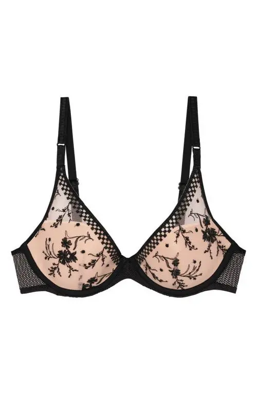 Chantelle Suzy Underwire Embroidered Plunge Bra