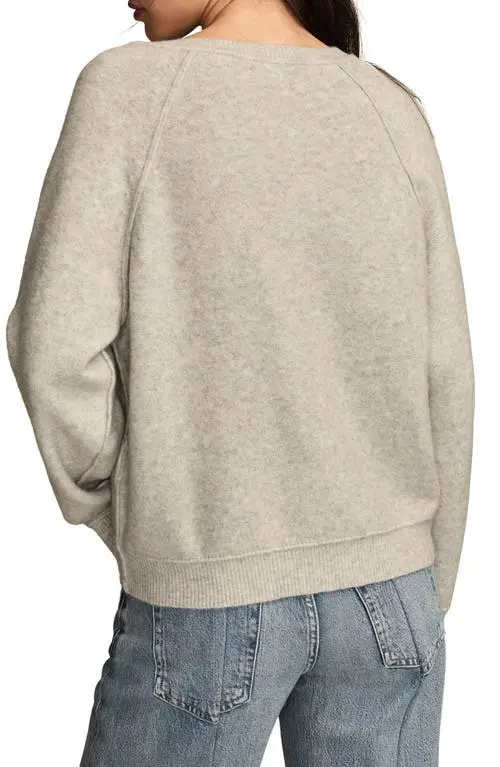 Lucky Brand Henley Sweater - Light Heather Grey