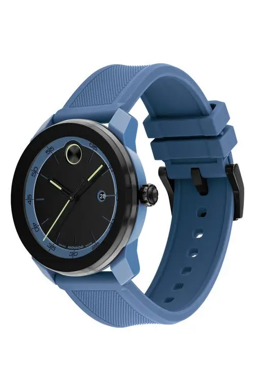 Movado Bold Tr90 Silicone Strap Watch