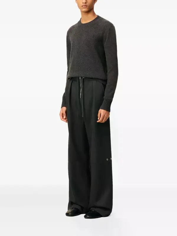 AMI Paris Zipped Wool Trousers