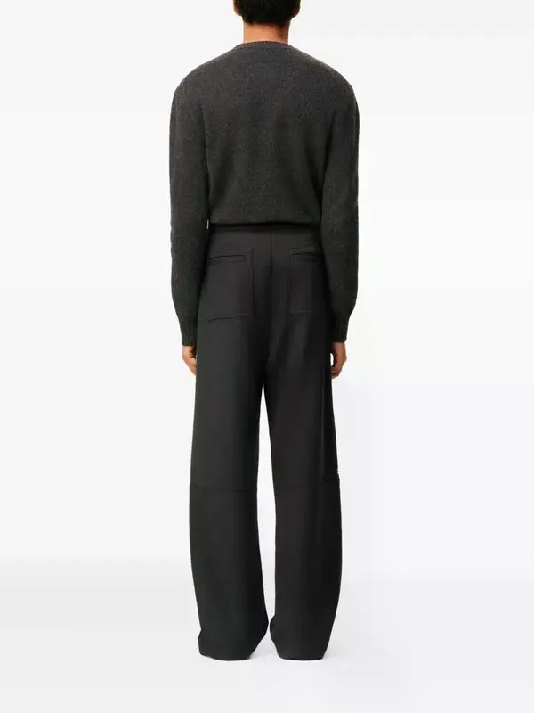 AMI Paris Zipped Wool Trousers