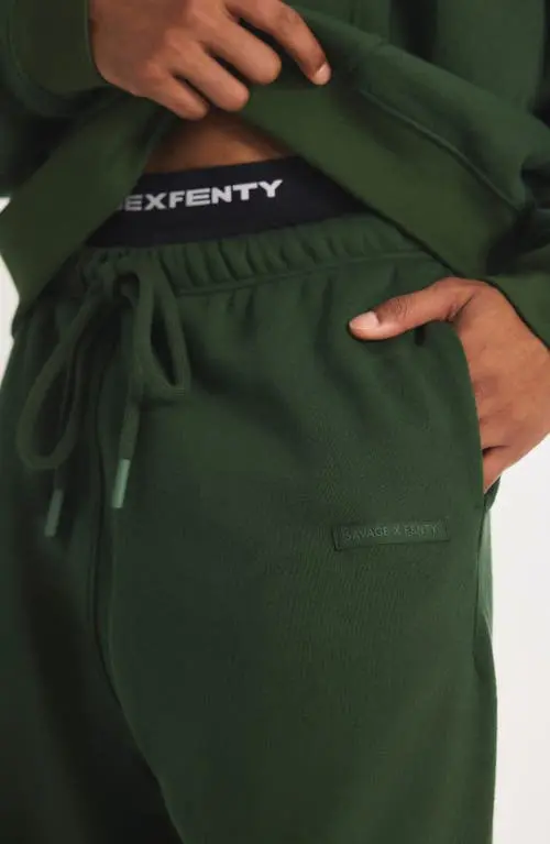 SAVAGE X FENTY Fleece Joggers - Green Juniper