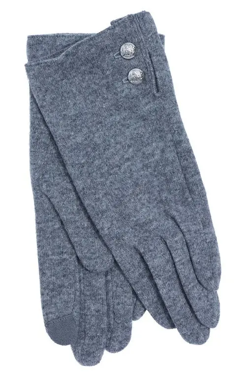 Ralph Lauren Wool And Cashmere Gloves - Grey Heather
