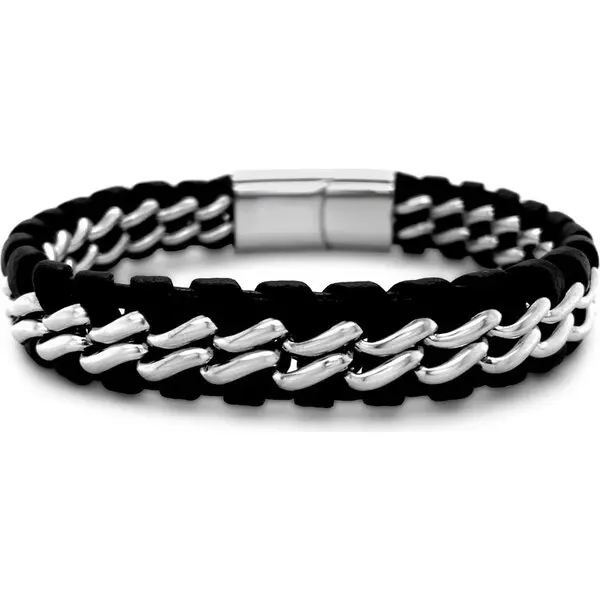 ANNA ZUCKERMAN Rowen Braided Cuff - Silver