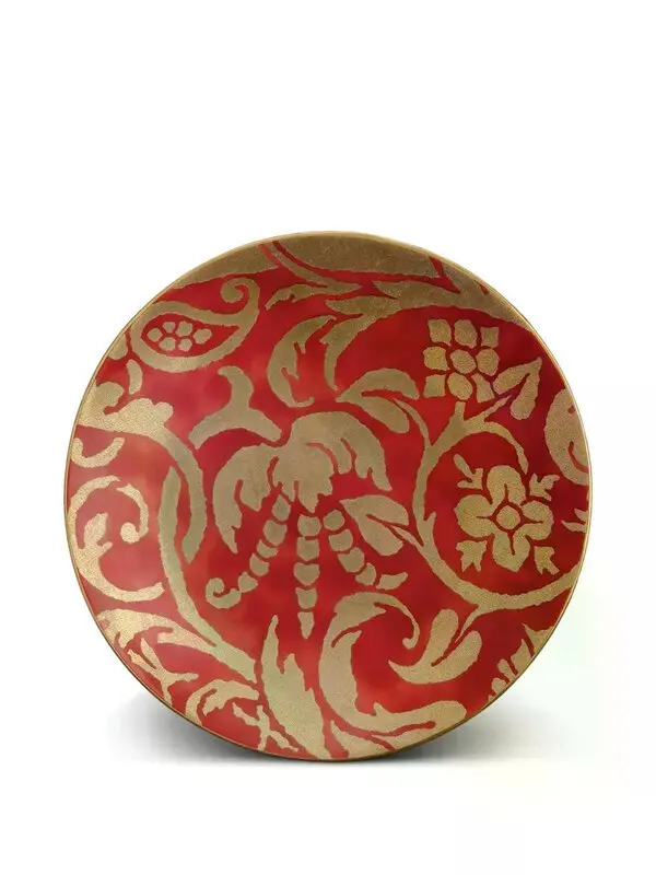 L'Objet Fortuny Gold-embossed Plate - Red