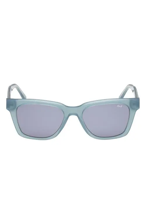 Abercrombie 52mm Square Sunglasses - Shiny Blue /smoke Lens