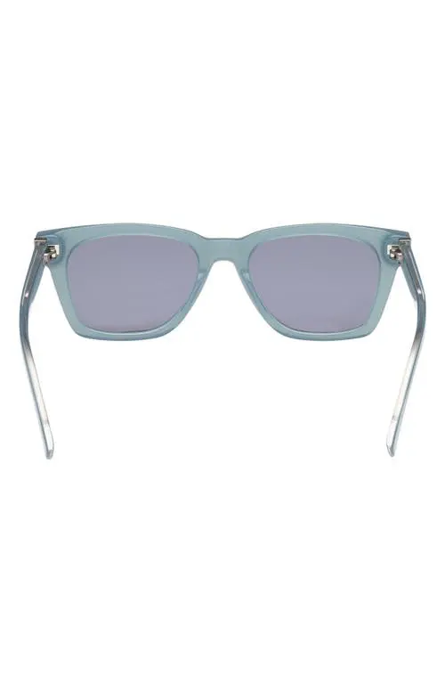 Abercrombie 52mm Square Sunglasses - Shiny Blue /smoke Lens