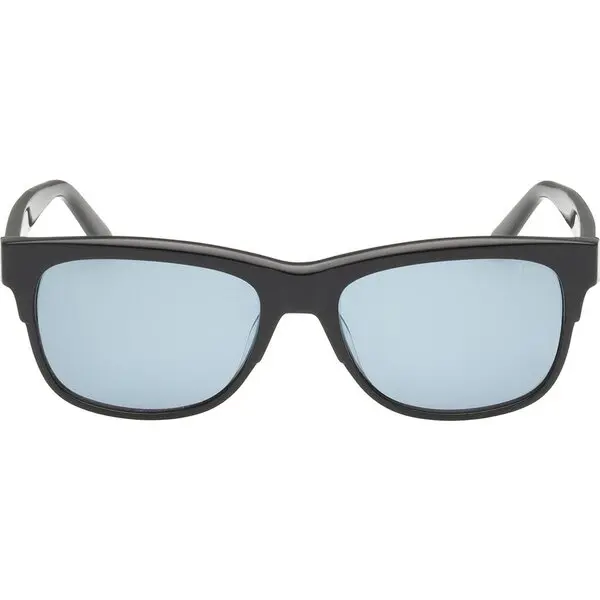 Abercrombie 55mm Square Sunglasses - Shiny Black /blue Lens