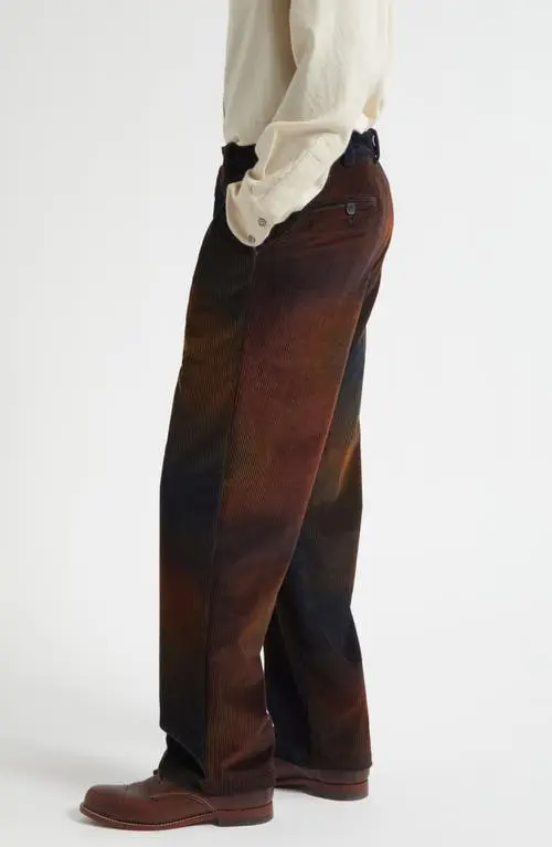 THE ELDER STATESMAN Norm Ombré Corduroy Pants