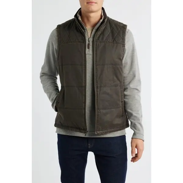 Johnston & Murphy Antique Cotton Quilted Vest