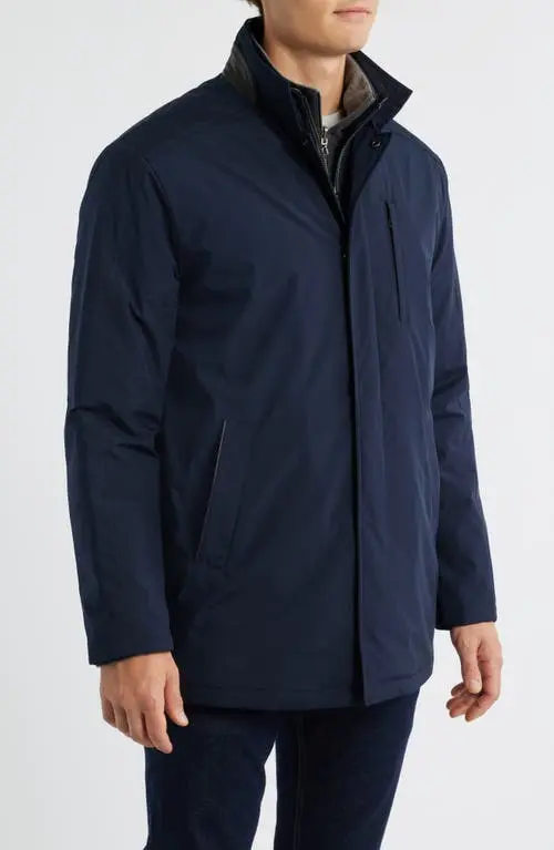 Johnston & Murphy Upton City Car Coat With Removable Bib