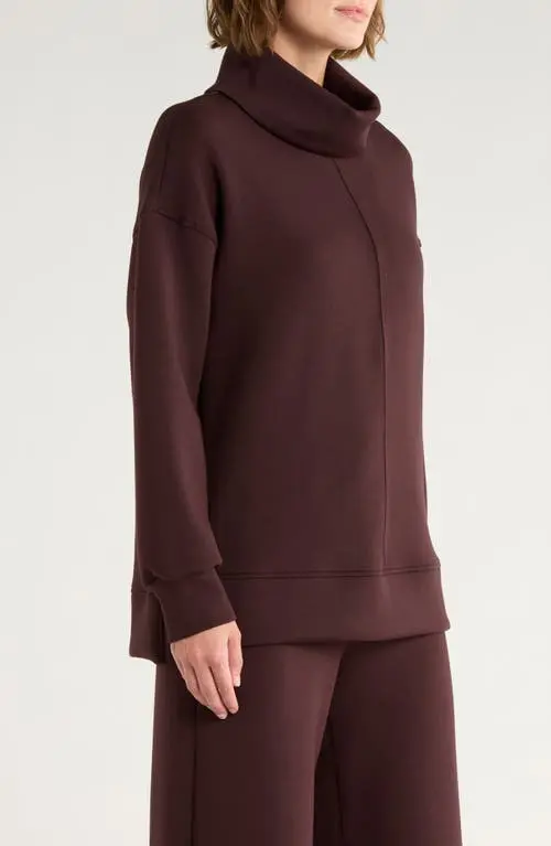 Spanx Air Essentials Tunic Sweatshirt - Truffle Brown