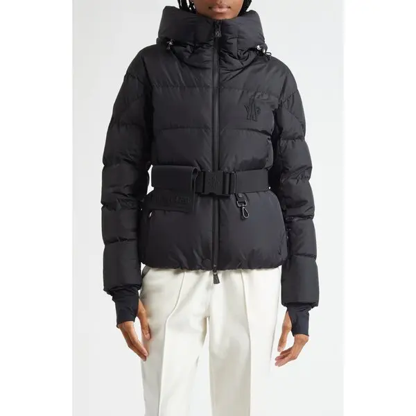 Moncler Bouquetin Hooded Down Puffer Jacket - Black