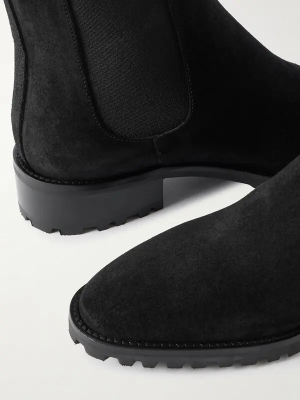 Manolo Blahnik Chelata 30 Suede Chelsea Boots