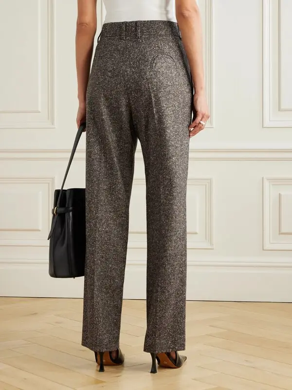 BLAZÉ MILANO Sarissa Fox Pleated Tweed Pants