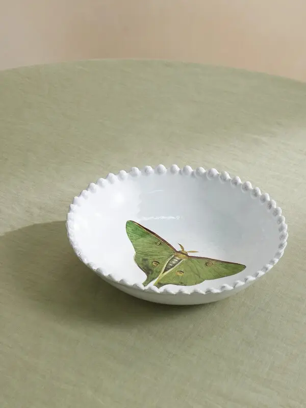 ASTIER DE VILLATTE John Derian Printed Ceramic Soup Plate - White