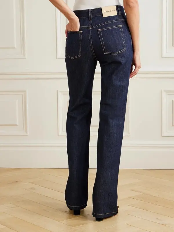 Alexander McQueen High-rise Straight-leg Jeans