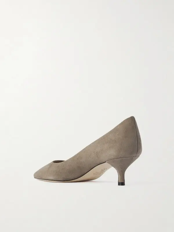 STUART WEITZMAN Power Suede Pumps - Gray