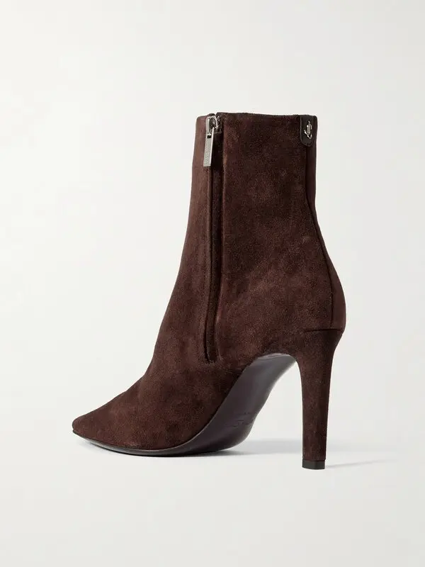 JIMMY CHOO Frankie 85 Suede Ankle Boots