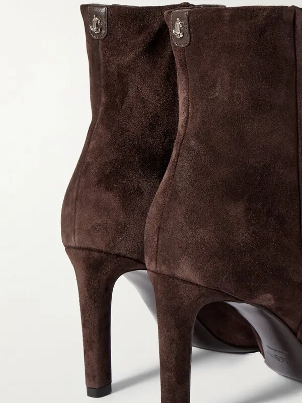 JIMMY CHOO Frankie 85 Suede Ankle Boots