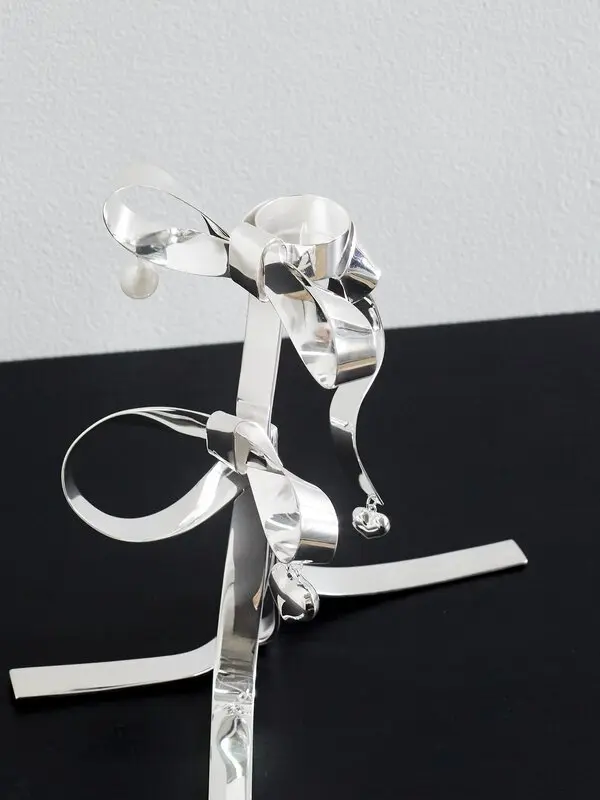 Completedworks Pearl-embellished -plated Candle Holder