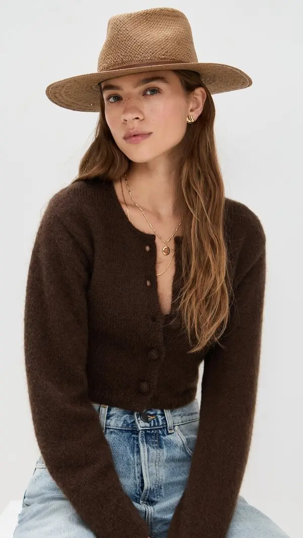 Janessa Leoné Sherman Straw Hat - Brown
