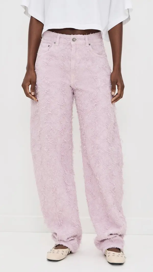 HAIKURE Bibi Faux Fur Denim Jeans