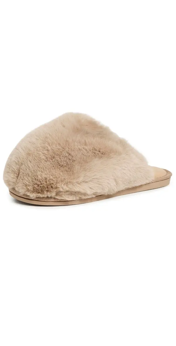 Free People Snowball Slippers - Taupe