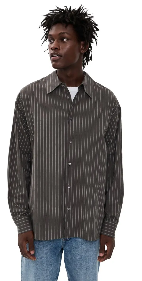 AGOLDE Aurel Shirt - Banks Stripe
