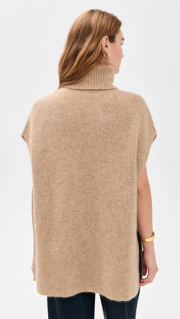 JAMES PERSE Waffle Knit Funnel Neck Tunic
