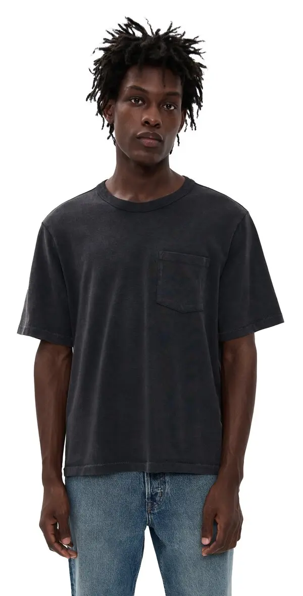 CORRIDOR Garment Dyed Tee - Black