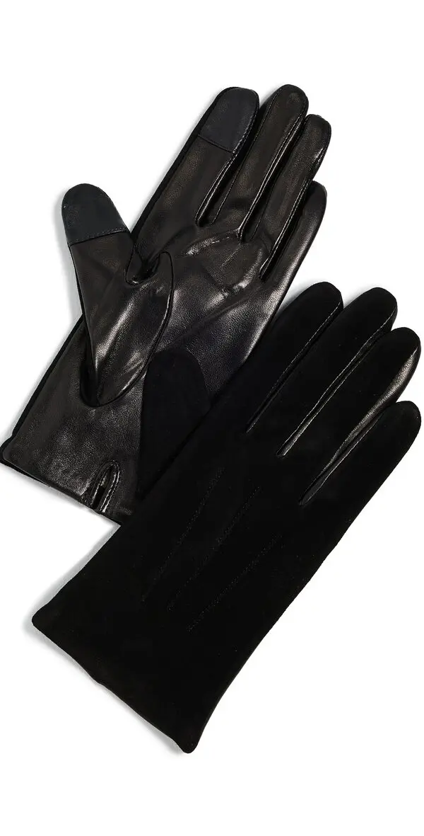 Carolina Amato Touch Tech Gloves - Black
