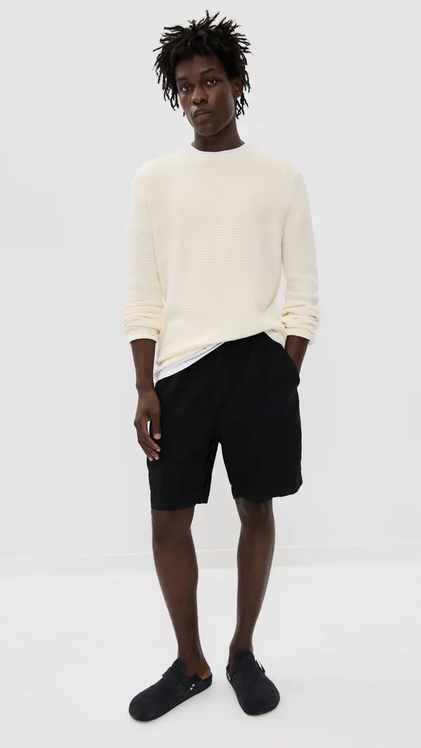 Faherty Brand Sunwashed Crewneck Sweater - White Shell