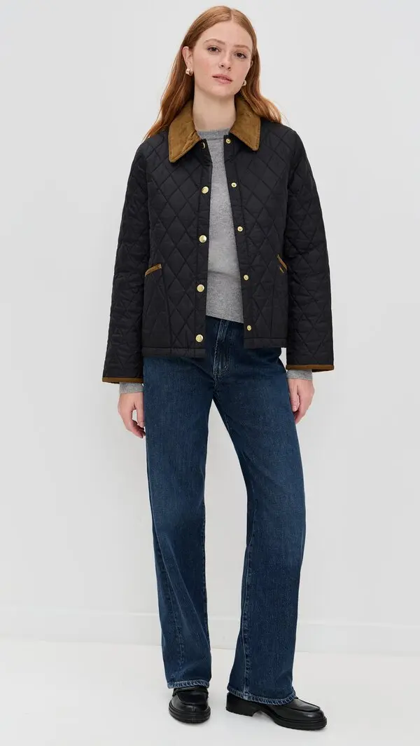 Barbour Icons Cropped Liddesdale Quilted Jacket