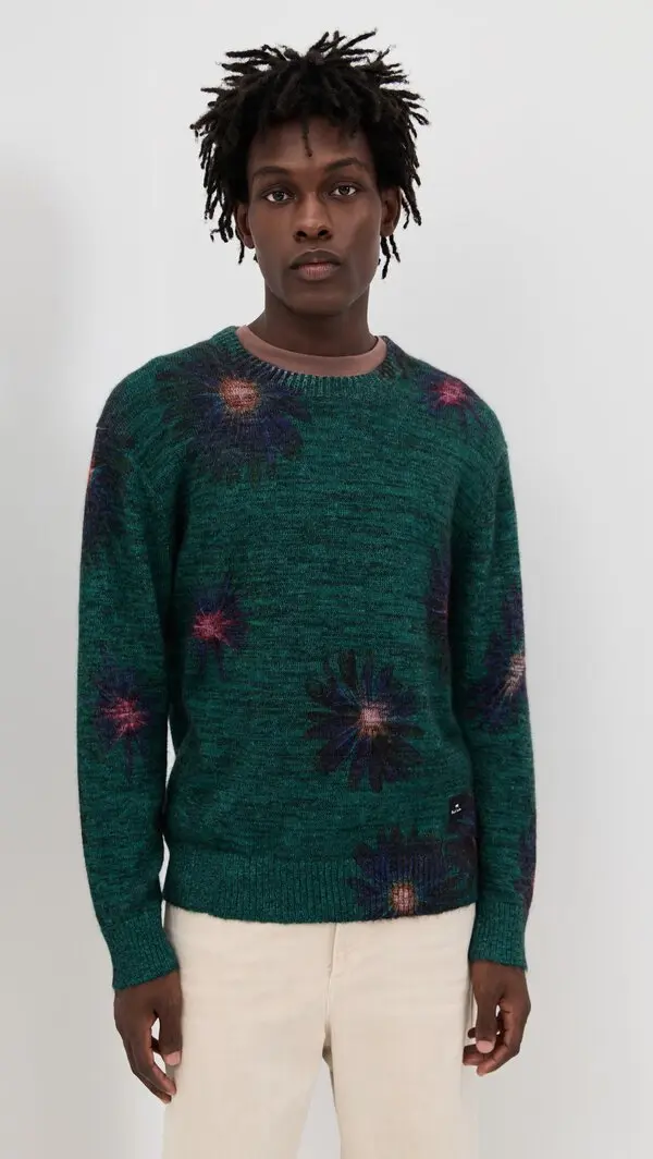 Paul Smith Floral Pattern Crewneck Sweater