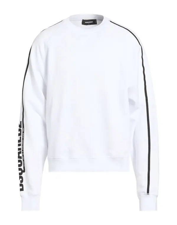Dsquared2 Crewneck Sweatshirt With Side Seam Stripes
