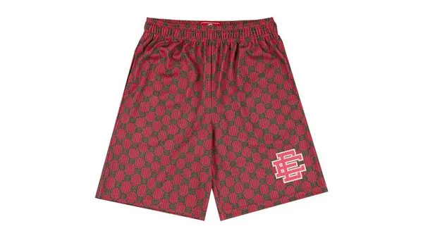 ERIC EMANUEL Ee Print Baggy Short - Red Ee Print
