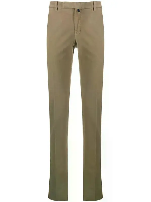 Incotex Textured Straight-leg Trousers - Neutrals