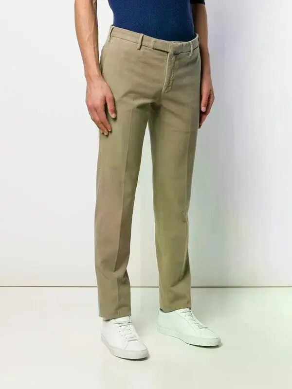 Incotex Textured Straight-leg Trousers - Neutrals