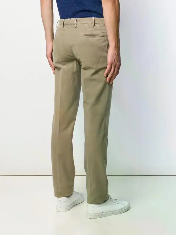 Incotex Textured Straight-leg Trousers - Neutrals