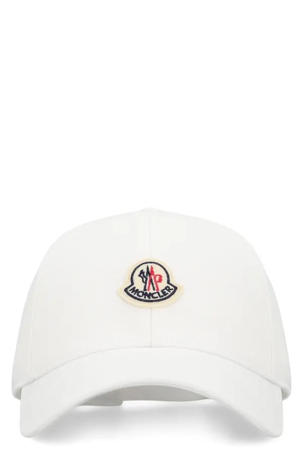 Moncler Logo Baseball Cap - White