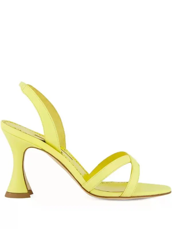 Manolo Blahnik Cross-strap Slingback Sandals