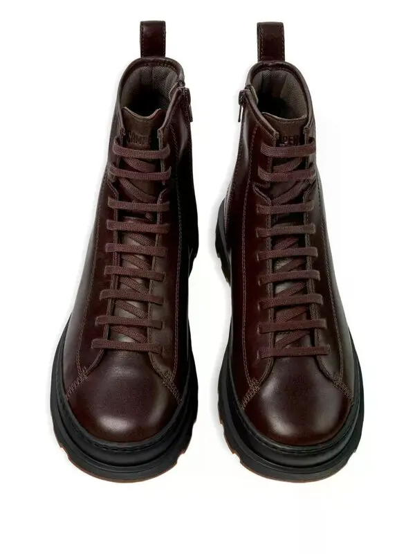 Camper Brutus Lace-up Leather Boots - Brown